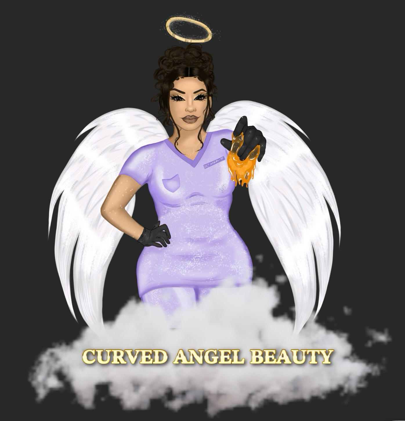 Curved Angel Beauty